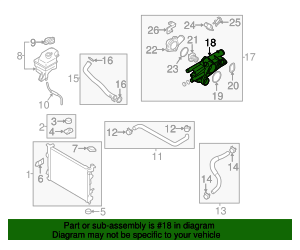 2010-2016 Hyundai Thermostat Housing 25620-2G500 | OEM Parts Online