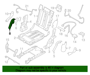2011-2017 Nissan Quest Recline Cover 89455-1JA0C | Temecula Nissan Parts