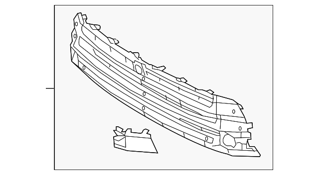 2017-2019 Toyota Highlander Lower Grille 53102-0E100 | OEM Parts Online