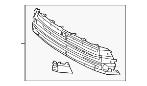 53102-0E100 - Lower Grille - 2017-2019 Toyota Highlander | OEM Genuine ...