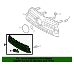 2017-2019 Toyota Highlander Lower Grille 53102-0E070 | Toyota Parts Center