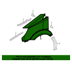 906-637-77-19 - Fender 2010-2013 Mercedes-Benz | Mercedes-Benz USA Parts
