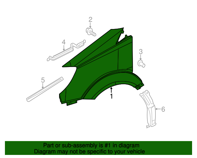 906-637-78-19 - Fender 2010-2013 Mercedes-Benz | Mercedes-Benz USA Parts