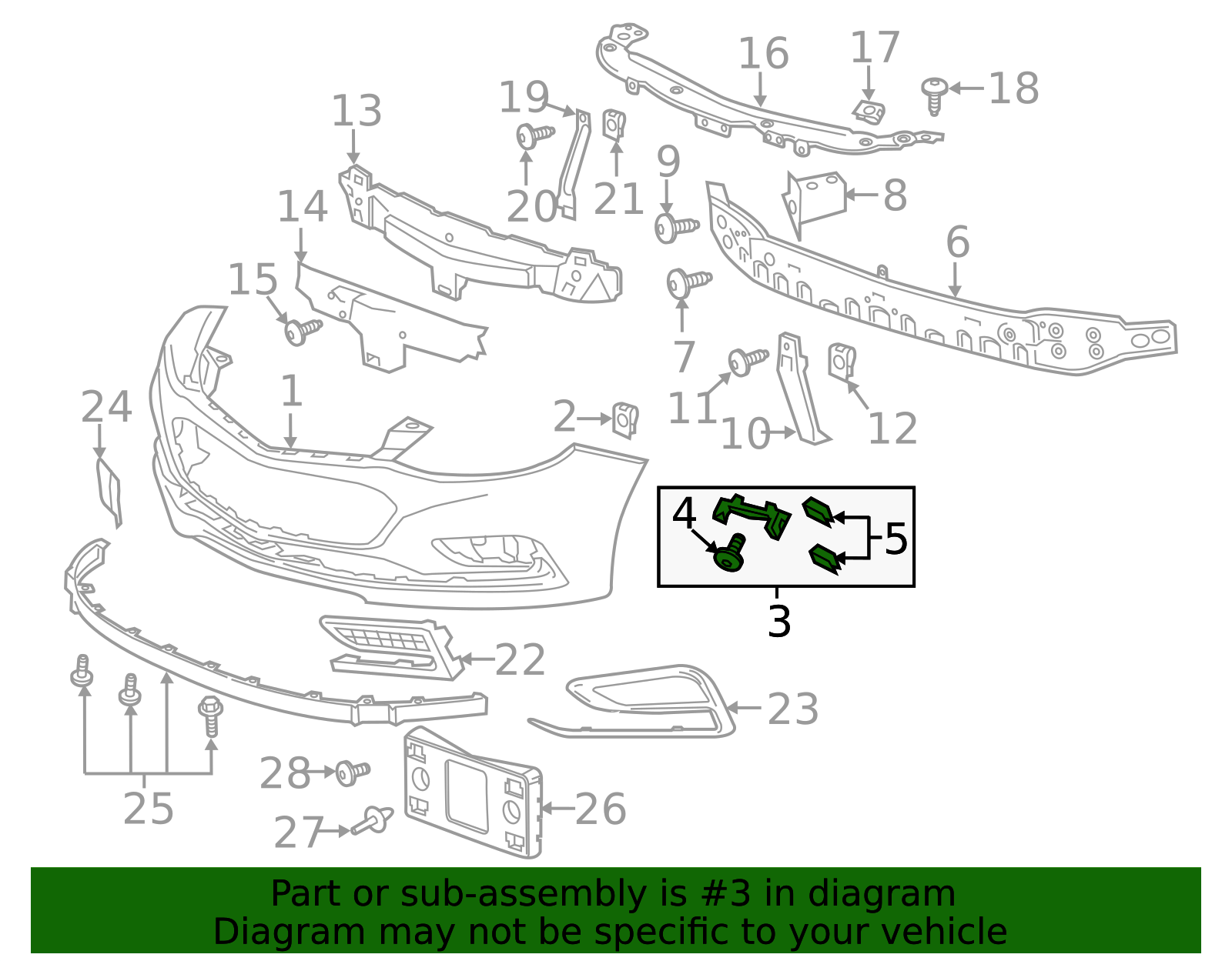2016-2019 Chevrolet Cruze Guide - Driver's Side (LH) 84229330 ...