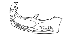 2016-2018 Chevrolet Cruze Front Bumper Cover 84190084 | TascaParts.com