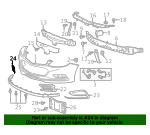 2016-2019 Chevrolet Cruze Primed Front Bumper Fascia Tow Eye Access ...