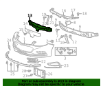 84118267 - Front Bumper Fascia Energy Absorber 2016-2018 Chevrolet ...