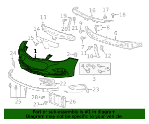 2016-2018 Chevrolet Cruze Fascia (Replaces Part Number 84190084 ...