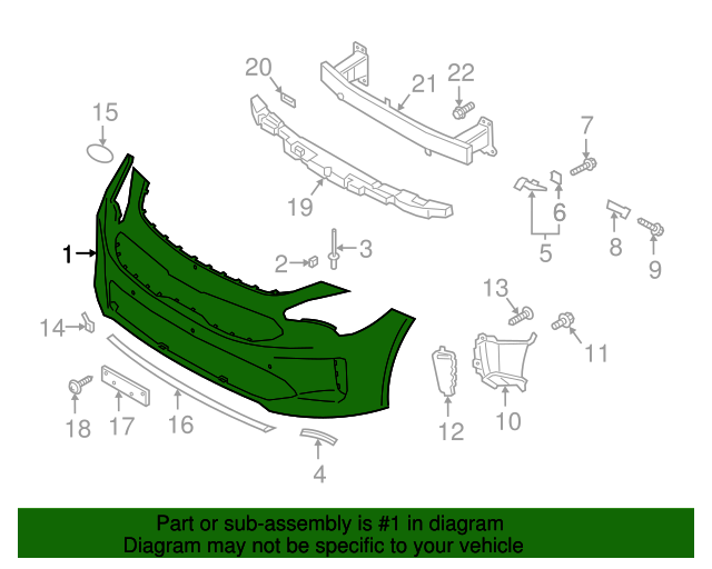 86510-J5000 - Bumper Cover 2018-2020 Kia Stinger | Kia.Parts Store
