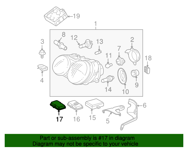 2003-2011 Mercedes-Benz Headlight Control Module 003-820-60-26 | MB ...