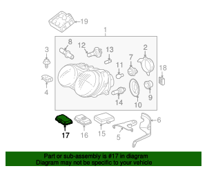 003-820-60-26 - Headlight Control Module 2003-2011 Mercedes-Benz ...