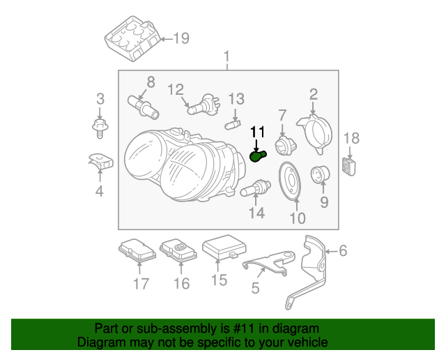 2000-2009 Mercedes-Benz Bulb 600000-000007 | Mercedes-Benz Parts Miami