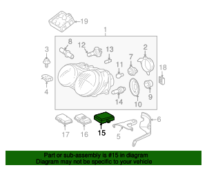 2007-2009 Mercedes-Benz Headlight Control Module 211-870-55-85 ...