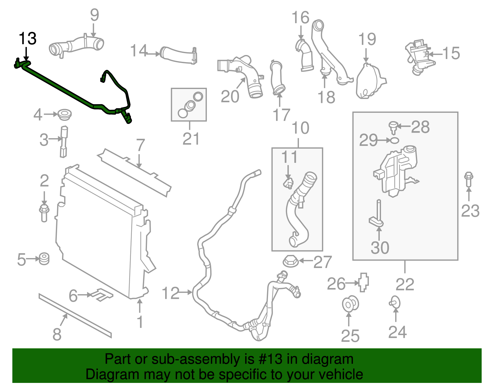 LR014567 - Overflow Hose - 2010-2016 Land-Rover | Land Rover Parts Now