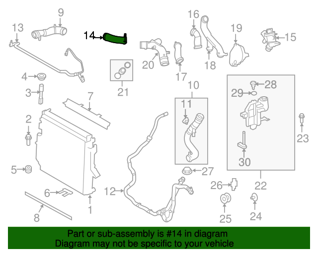 2010-2013 Land Rover Range Rover Sport Hose LR018959 | JaguarParts.com