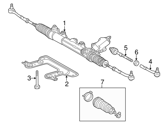 Genuine OEM Tie Rod Boot | 220-460-10-00 | Fits Select 2000-2014 ...