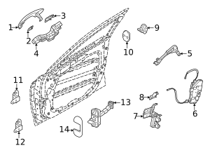 2021-2023 Genesis Handle, Outside 82661-T6200 | OEM Parts Online