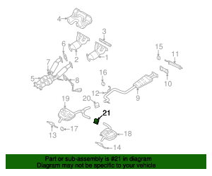 30742476 - Rear Muffler Clamp 2007-2016 Volvo | AutoNationParts.com