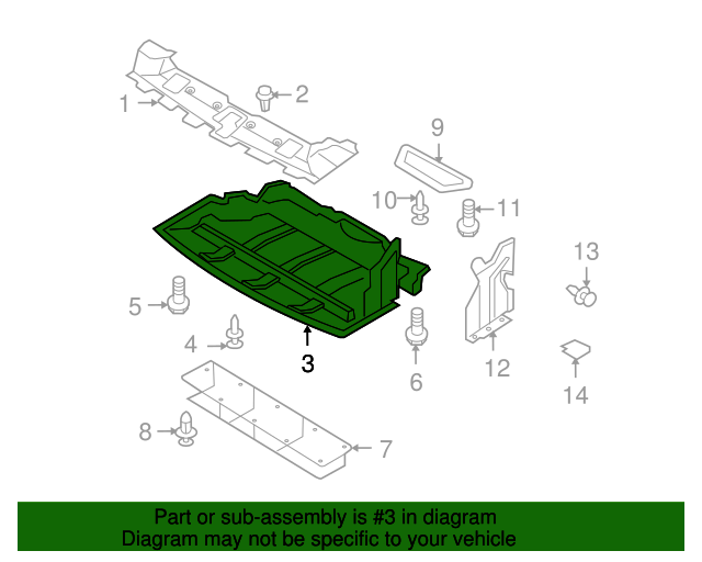 75892-6GA0A - Lower Cover 2015-2020 Nissan 370Z | Nissan Parts ...
