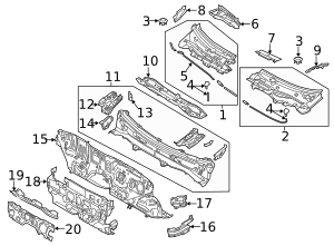 55101-WB004 - Dash Panel - 2016-2020 Toyota | OEM Genuine Toyota Parts