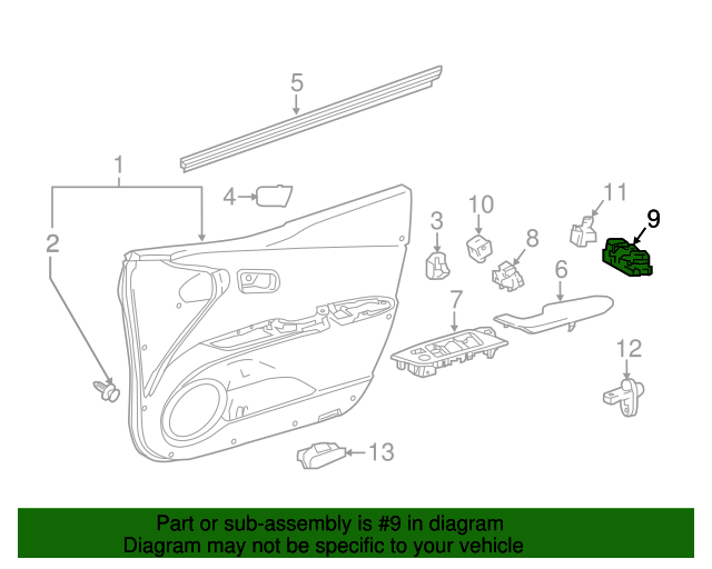 84040-47070 - Window Switch 2016-2021 Toyota | Longo Toyota Parts