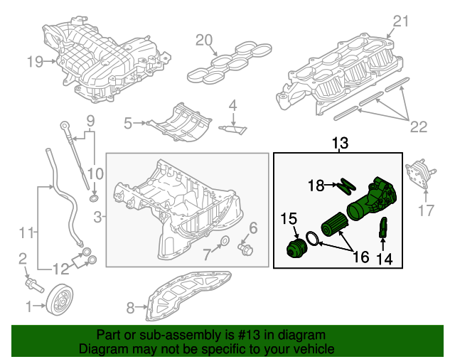2017-2024 Genesis Oil Filter Housing 26310-3LTA0 | HyundaiParts.Online