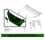 2019-2022 Nissan Altima Upper Grille 62310-6CG1A | Nissan Parts Plus