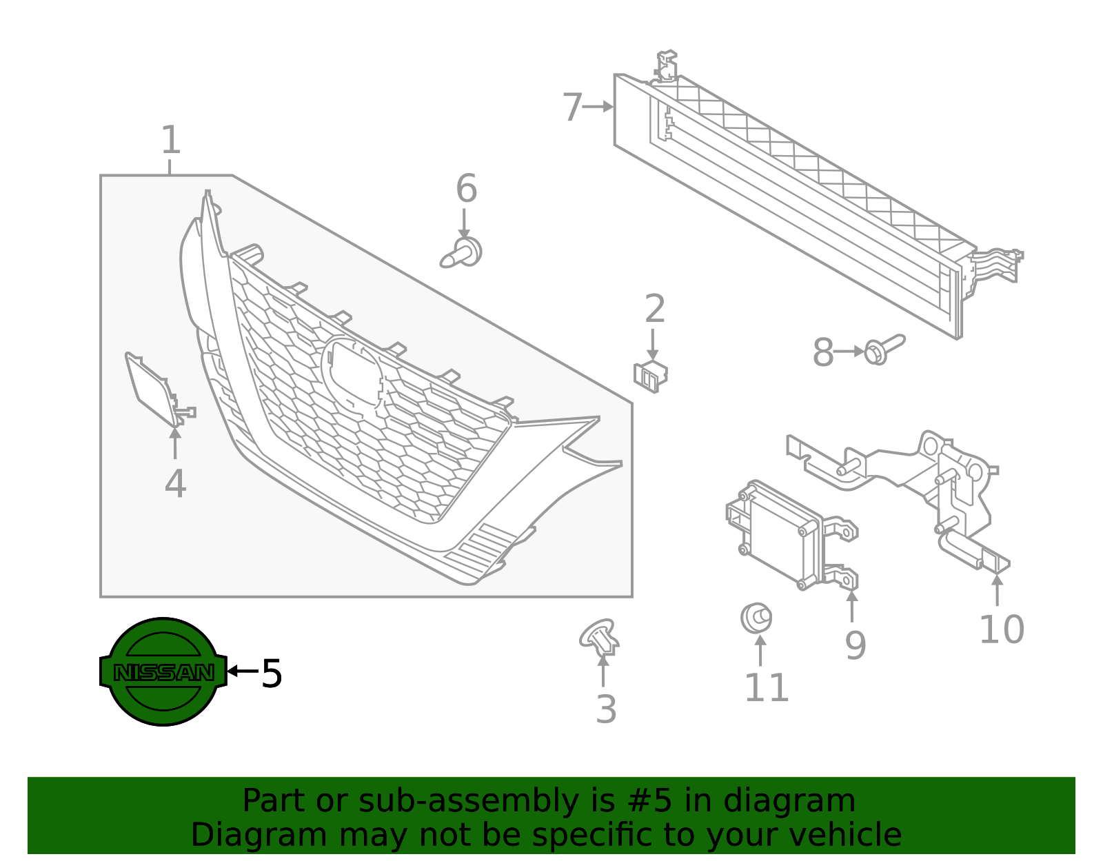 62889-6CA0A - Emblem - 2019-2022 Nissan | Nissan OEM Parts Direct