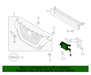 2017-2024 Nissan Cruise Control Distance Sensor 28438-5FA6A ...