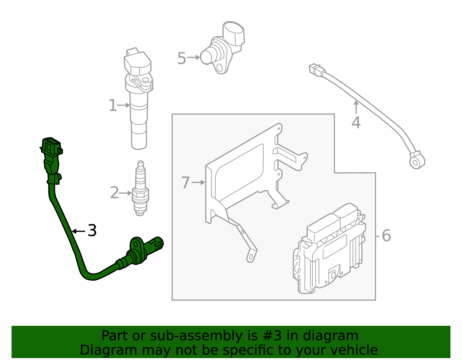 39180-2B080 - Engine Crankshaft Position Sensor 2020-2023 Kia | Kia ...