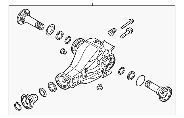 2009-2018 Audi Differential Assembly 0BC-500-044-D | Genuine Audi Parts