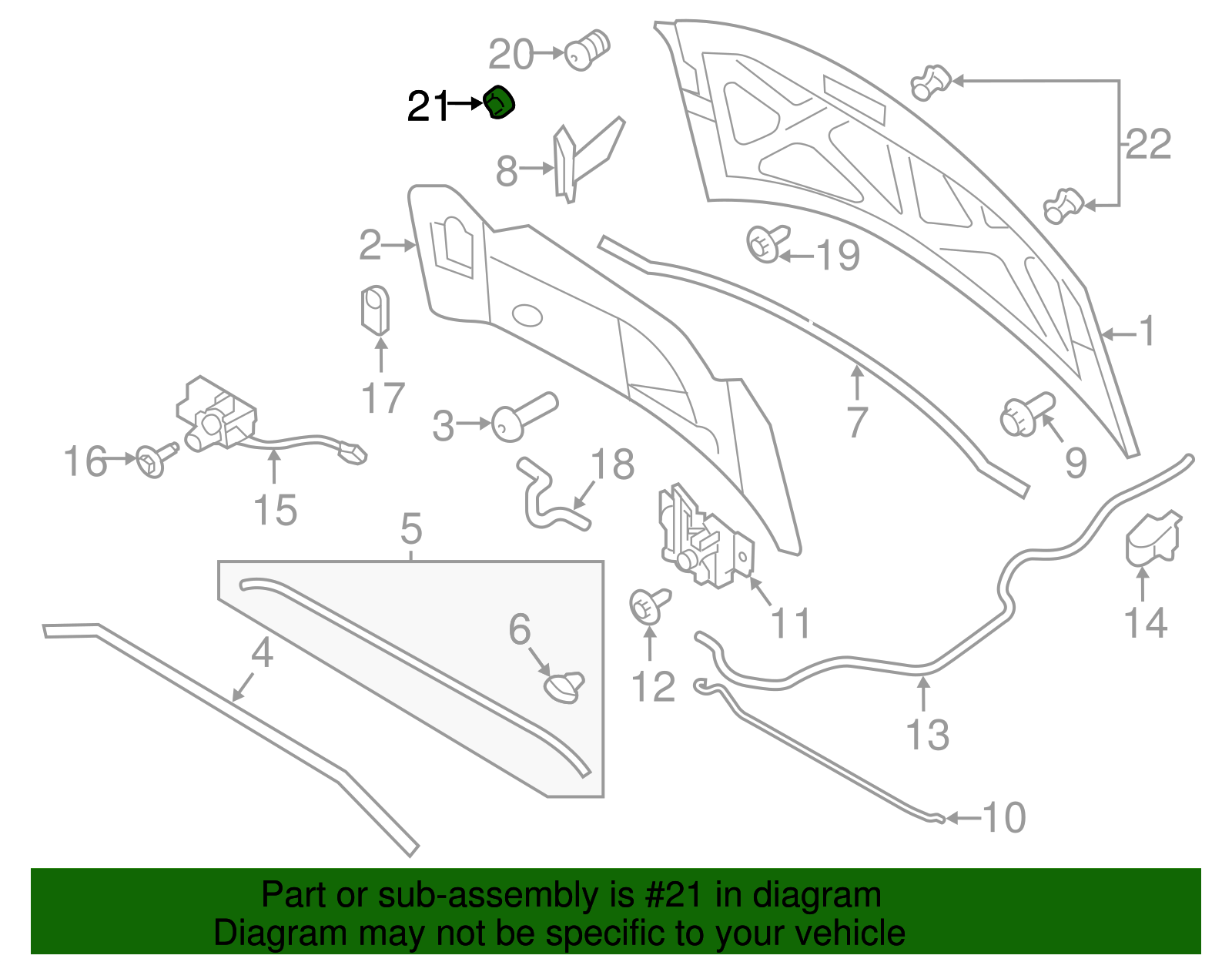 5R3Z-16758-AA - 2005-2024 Ford - Hood Bumper | My Ford Parts