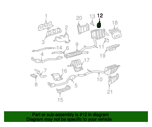 2003-2011 Mercedes-Benz Muffler & Pipe Bushing 211-492-00-44-64 | MB ...