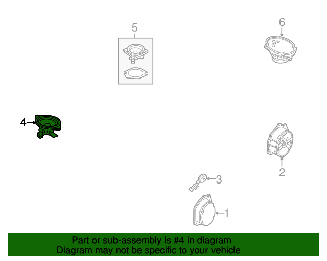 2011-2019 Ford Speaker BG1Z-18808-A | TascaParts.com