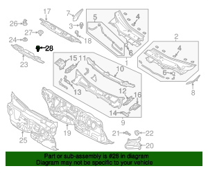 1998-2019 Mazda Lower Insulator Retainer Clip S083-68-865A-00 ...