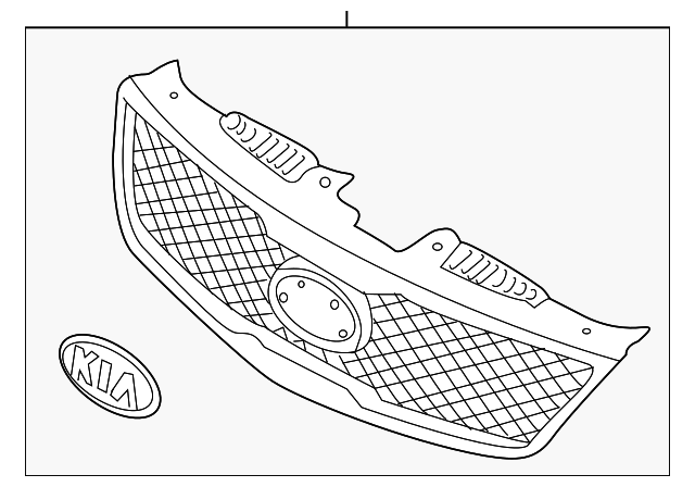 86350-1M310 - Grille Assembly 2010-2013 Kia Forte Koup | Kia.Parts Store
