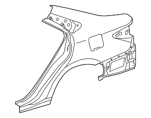 OEM Toyota Quarter Panel For 2015-2017 Toyota Camry - Part# 61602-06100 ...