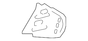 61503-06110 - Quarter Panel Reinforcement - 2012-2017 Toyota Camry ...