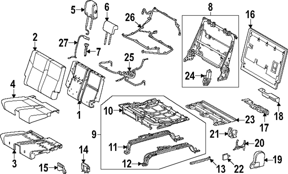 71866-0C010-C0 - 2023-2024 Toyota Sequoia - Lock Assembly Bezel ...