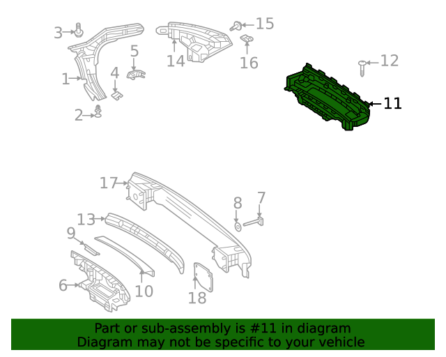 290-885-53-00 - Bumper Cover Bracket 2019-2023 Mercedes-Benz | Mercedes ...