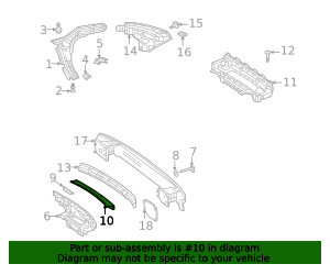 290-885-35-01 - Bumper Cover Reinforcement 2019-2023 Mercedes-Benz ...