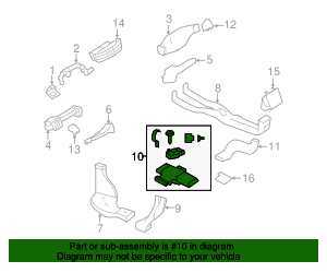 221-830-12-46 - Duct 2007-2013 Mercedes-Benz | Mercedes-Benz USA Parts