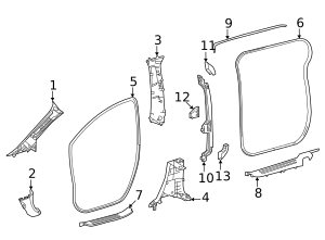 67913-08030-C0 - Scuff Plate 2021-2024 Toyota Sienna | Ourisman Toyota ...