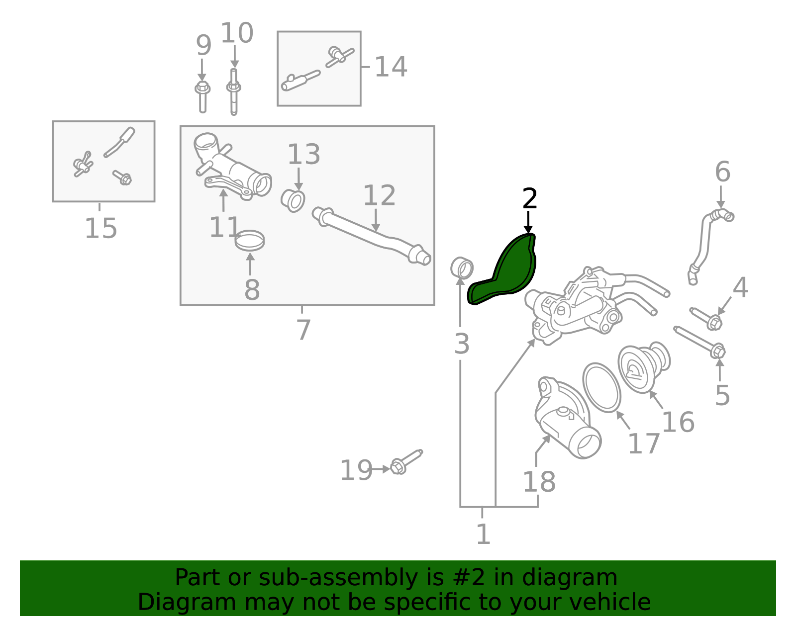 2018-2025 Ford Engine Water Pump Housing Gasket JT4Z-6020-A | OEM Parts ...