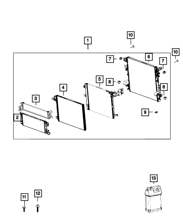 2018-2021 Jeep Air Conditioning Condenser 68314789AC | QuirkParts