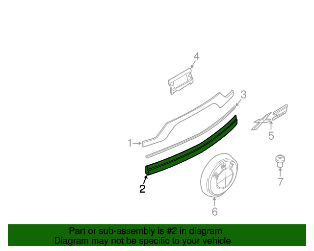 51-13-3-424-465 - Trim Molding - 2008-2010 BMW X3 | Buy BMW Parts Now