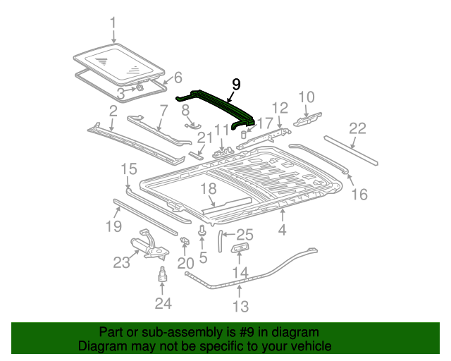 209-780-01-13 - Drip Channel 2003-2009 Mercedes-Benz | Mercedes-Benz ...