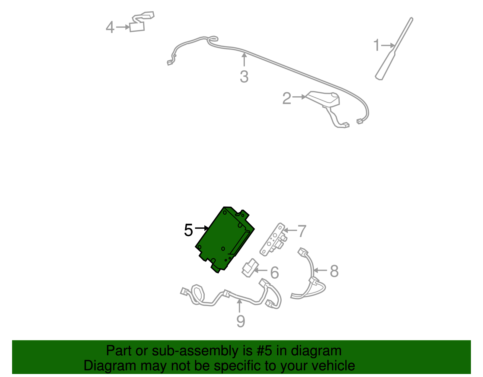 2015-2017 GM Mobile Phone Control Module 84164508 | Courtesy Parts
