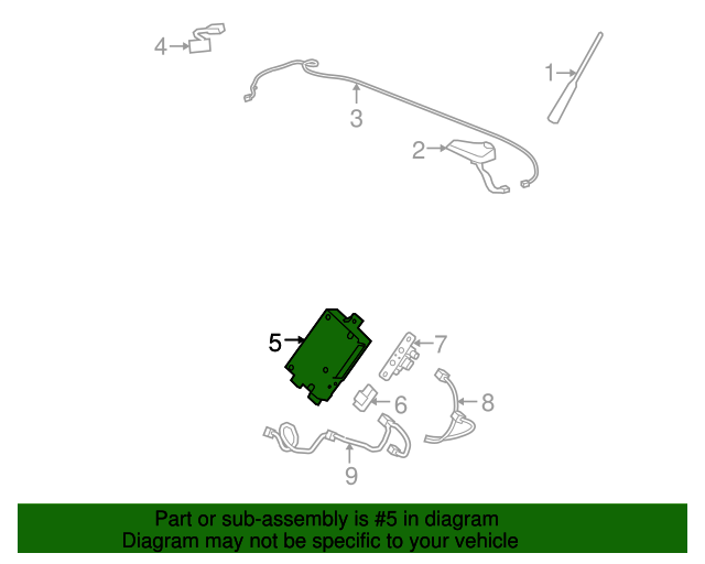 2011 GM Module Assembly-Comn Interface (W/ M/Tel Transceiver) 22867173 ...