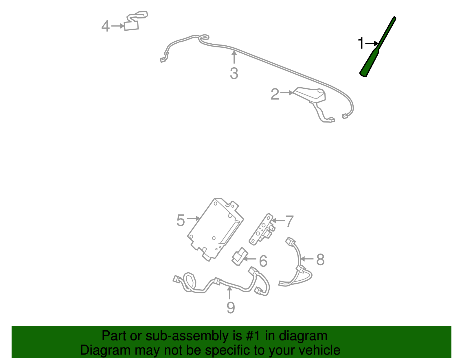 22868913 - High-Quality Radio Antenna for 2013-2017 GM | AutoNation Parts